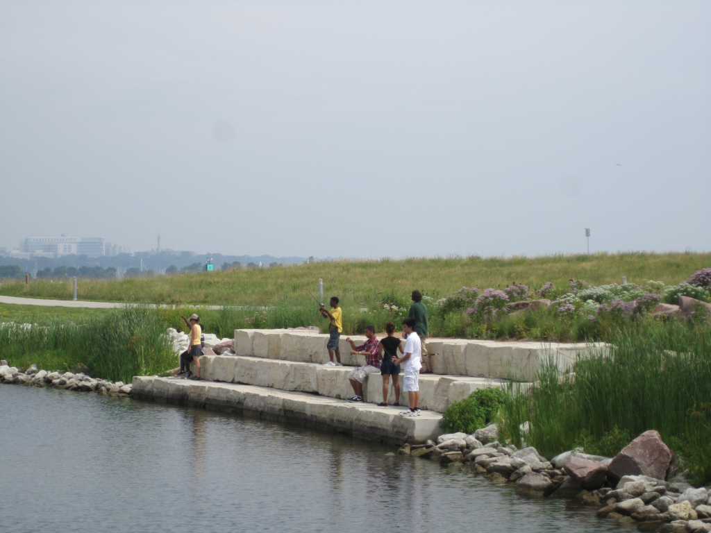 Fishing Steps - Friends of Lakeshore State Park
